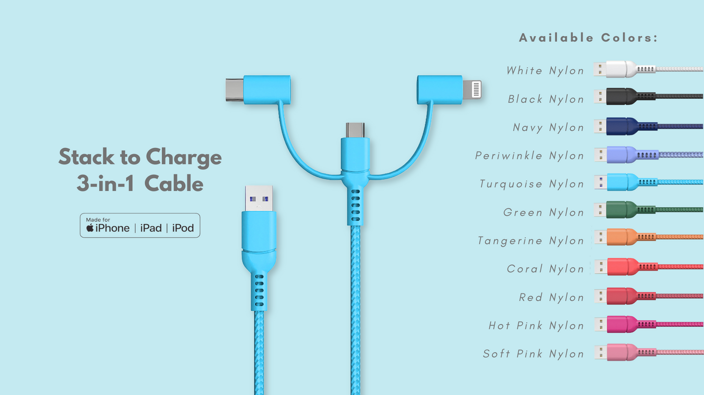 Shop Personalised Monogram Chargers & Nylon Charging Cables – Classy ...