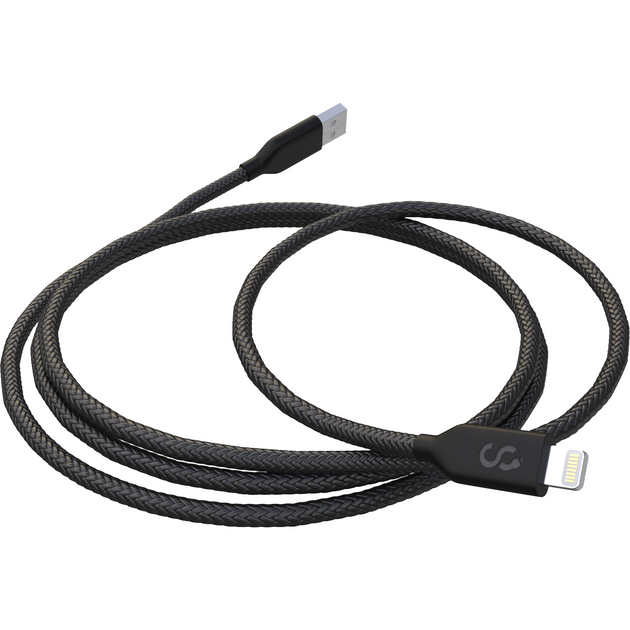 Black Nylon Lightning Cable - Classy Chargers