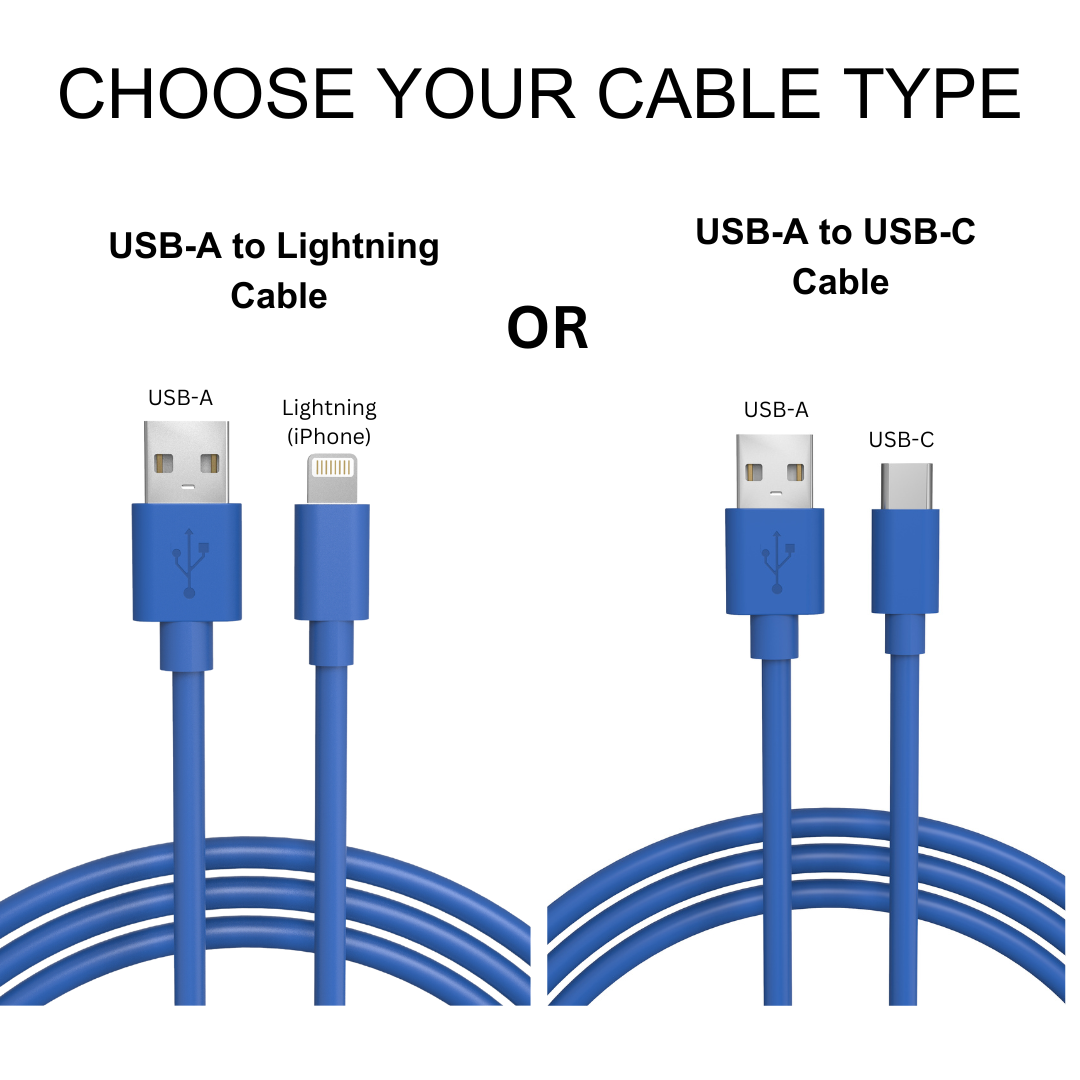 Ditsy Flower Phone Charger Letter Set - Classy Chargers