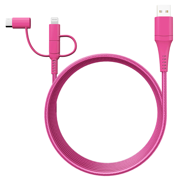 Pink Gingham Phone Charger Letter Set - Classy Chargers