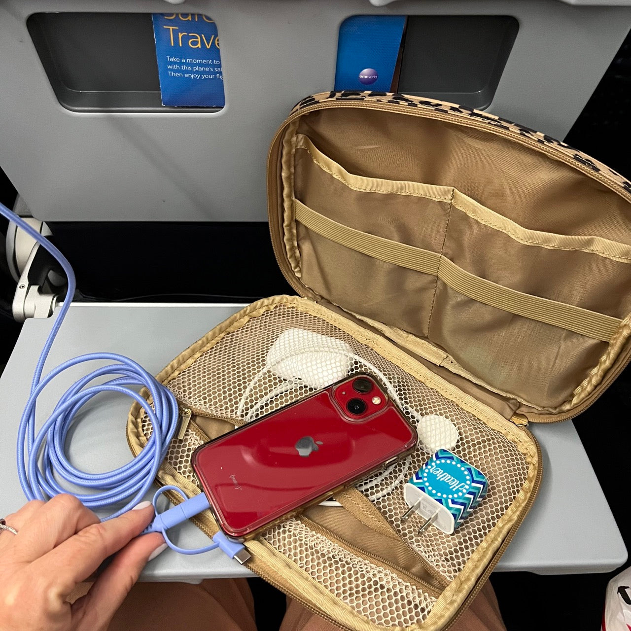 Travel Tech Bag Leopard Print - Classy Chargers