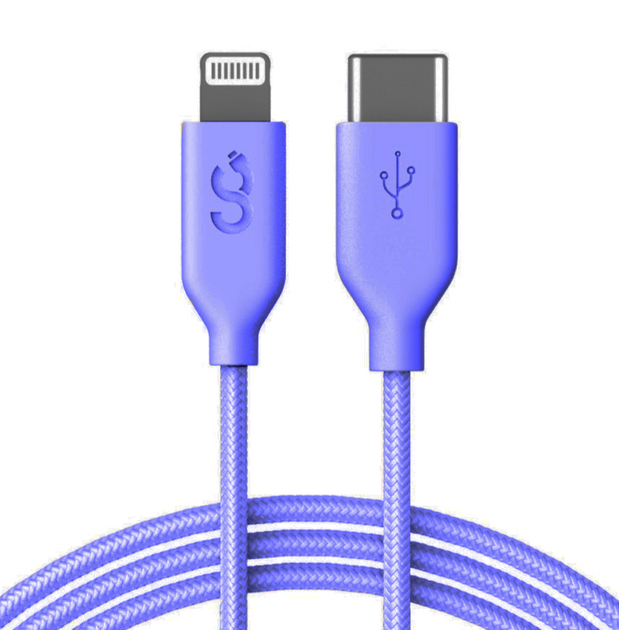 Type C to Lightning Cable Purple MFI Certified 6 FT - Classy Chargers