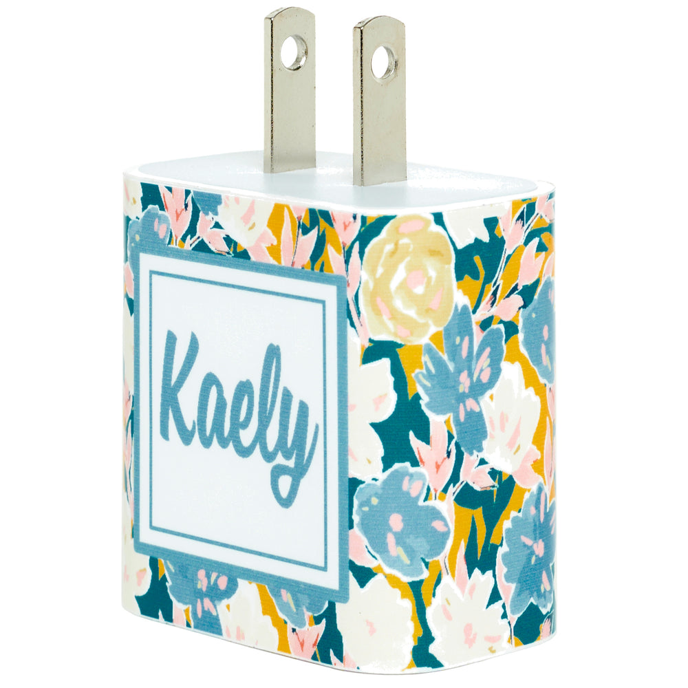 Monogram Marble Phone Charger - Classy Chargers