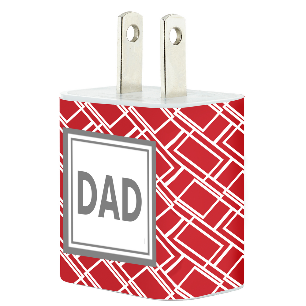 Monogram Basket Weave Phone Charger - Classy Chargers