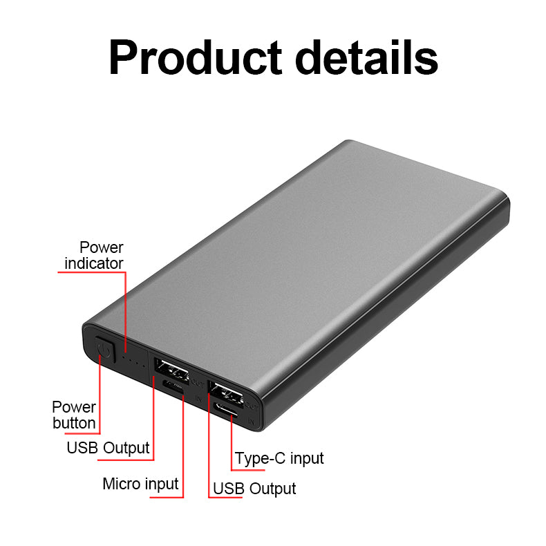 Monogram Blue Tie Dye Power Bank - Classy Chargers