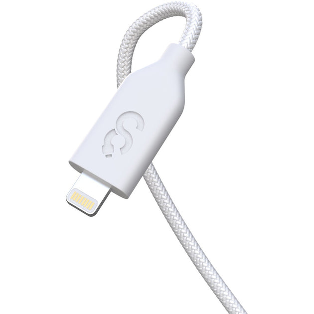 Lightning Cable White Nylon MFI Certified 6 FT - Classy Chargers