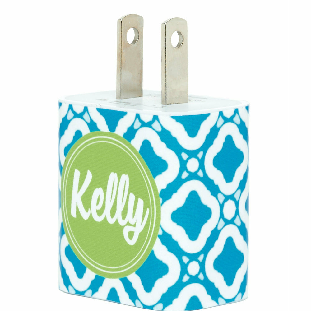 Monogram Marble Phone Charger - Classy Chargers