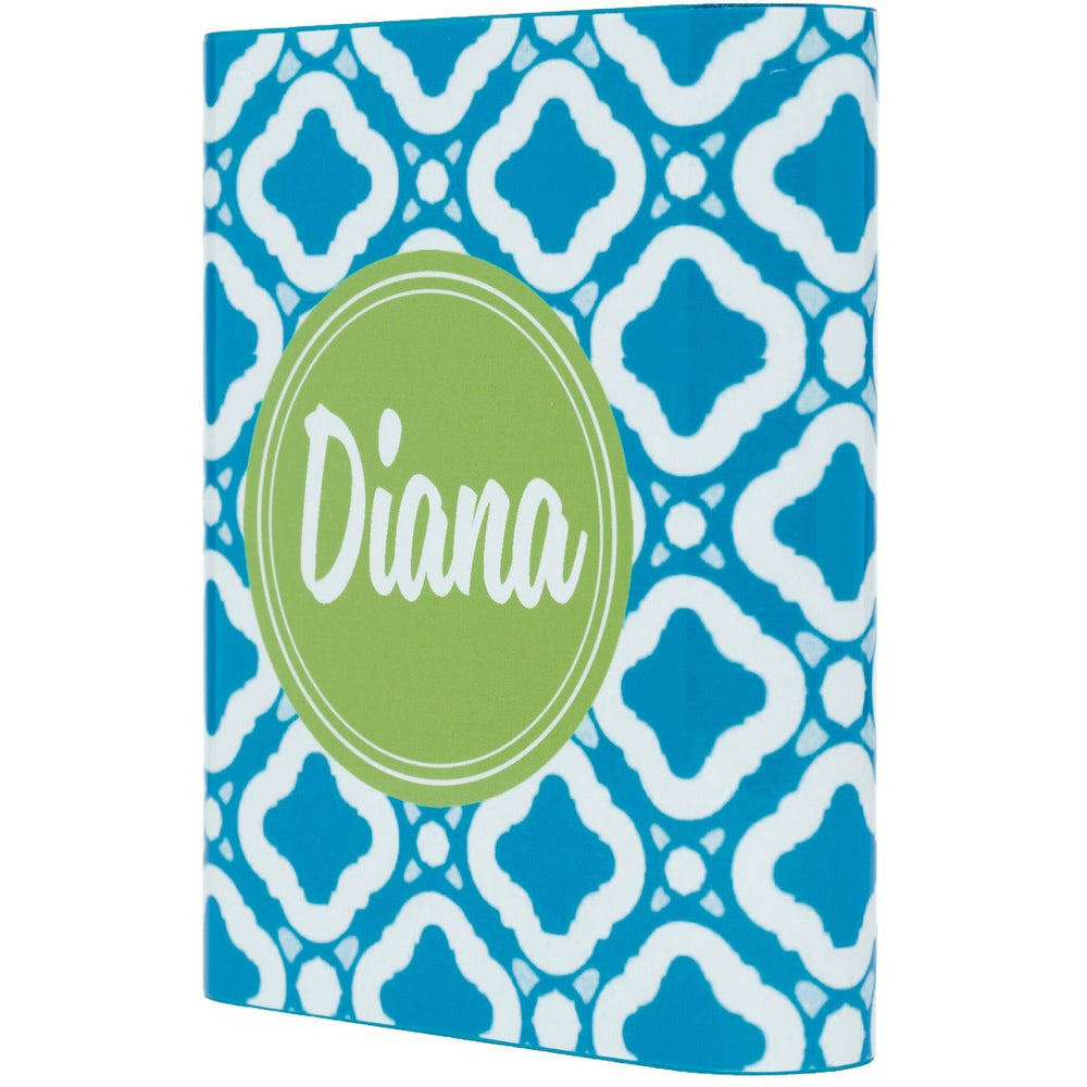 Monogram Blue Tie Dye Power Bank - Classy Chargers