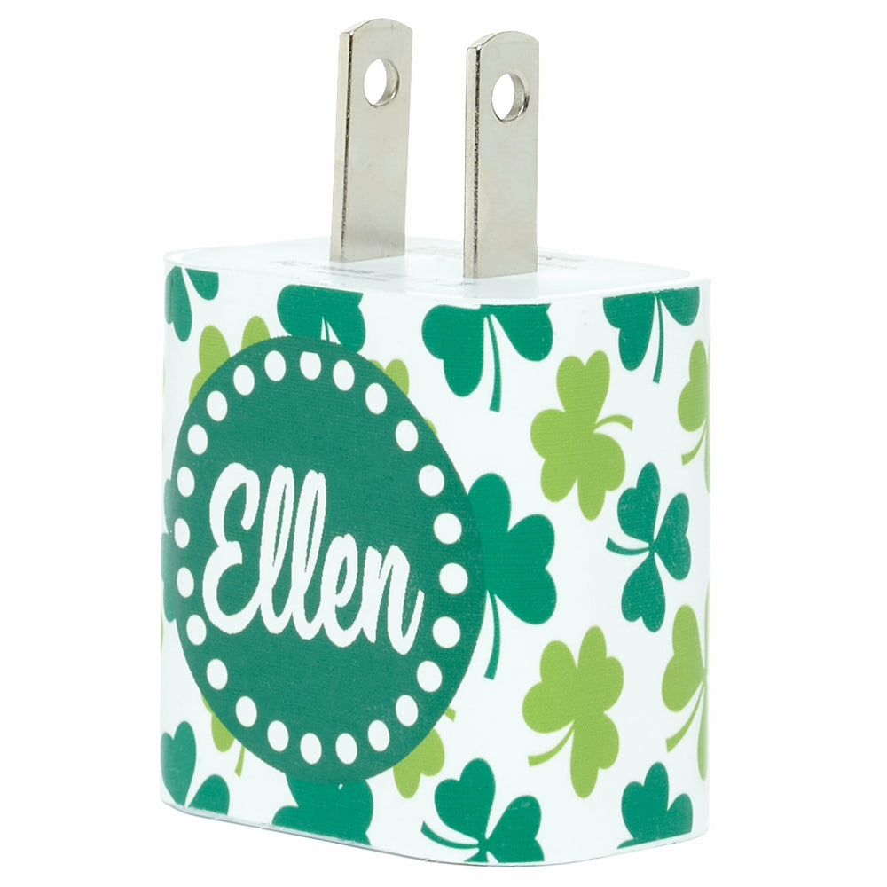 Monogram Marble Phone Charger - Classy Chargers