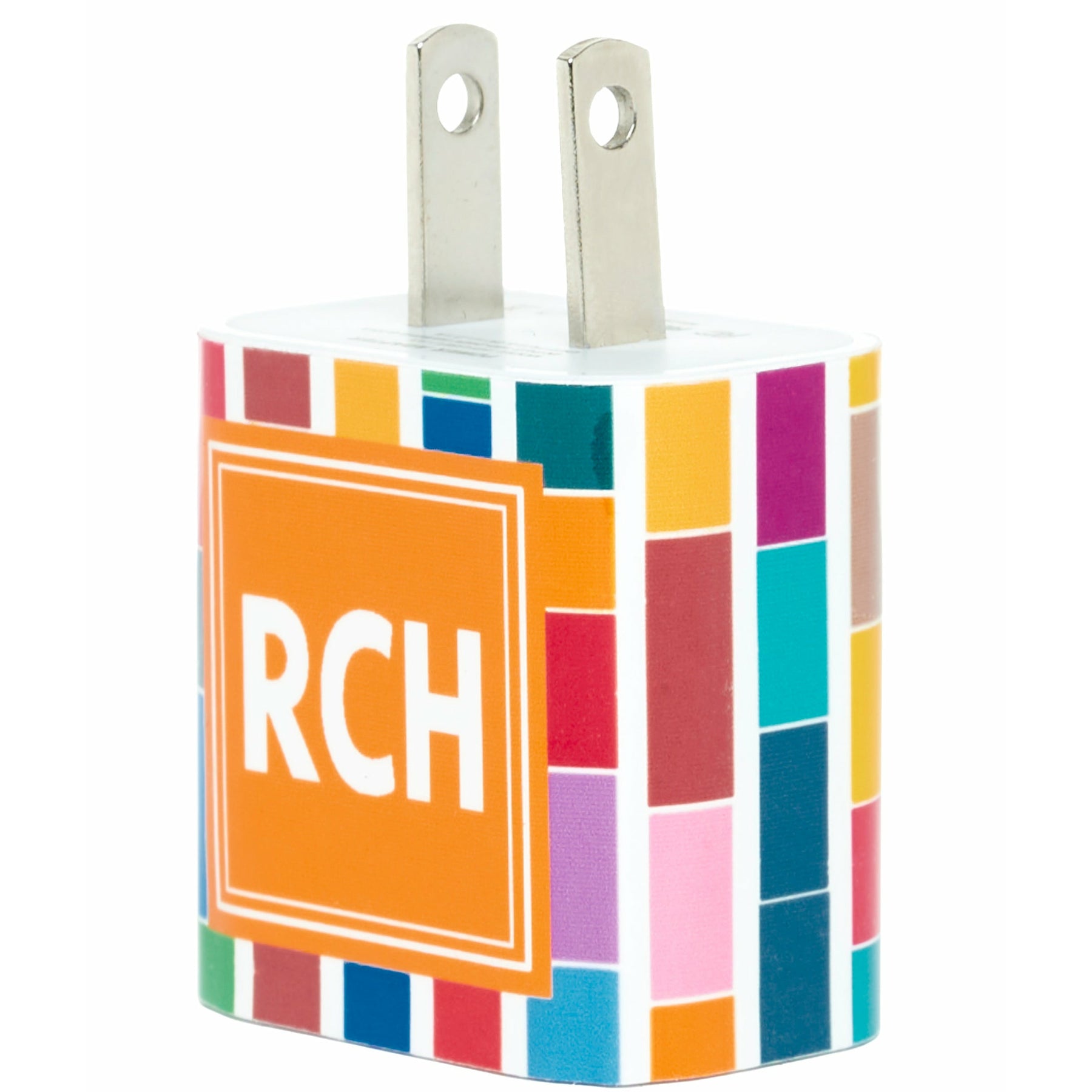 Monogram Stacked Bricks Phone Charger - Classy Chargers