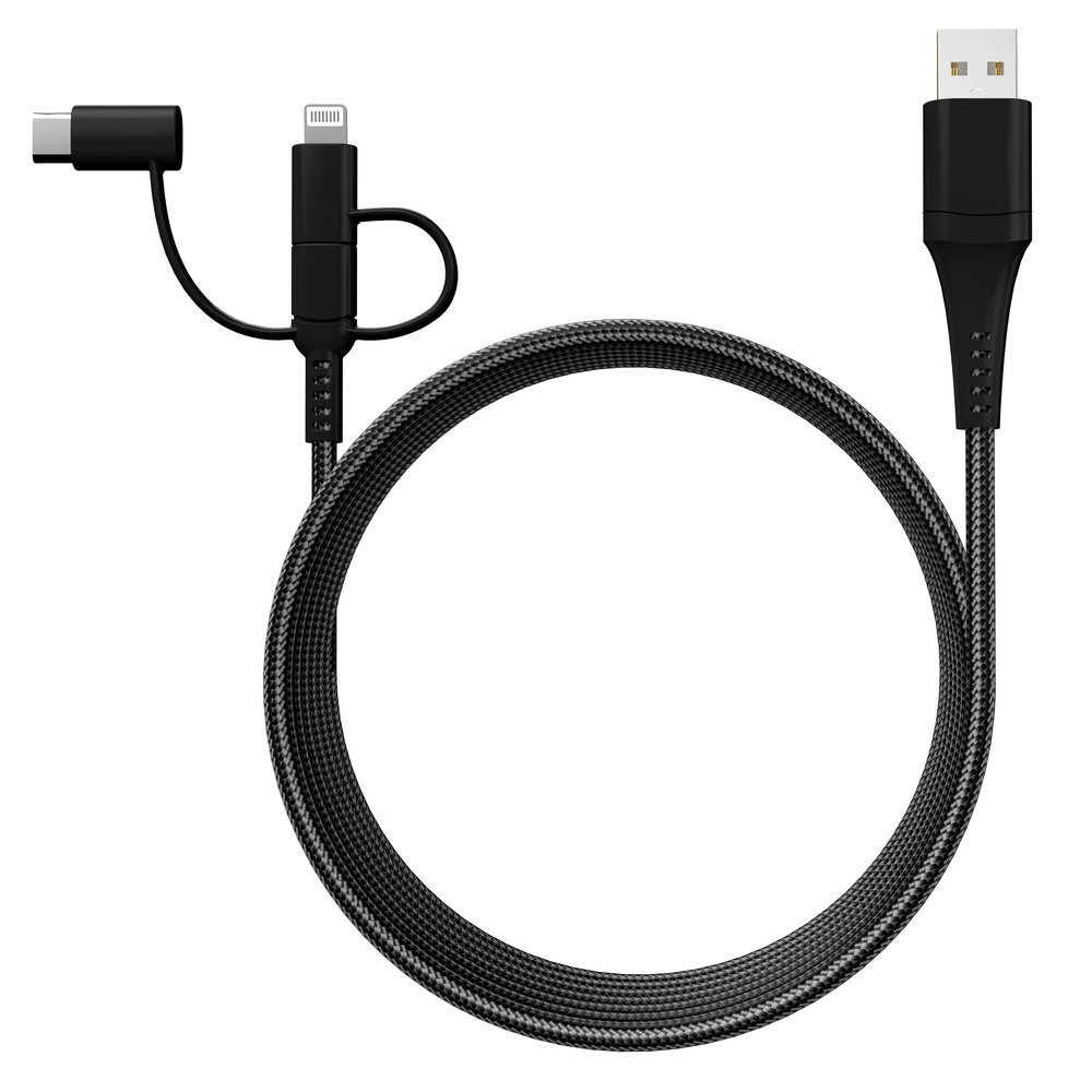 Shop 10 FT Red 3-in-1 USB Cable Online| Classy Chargers