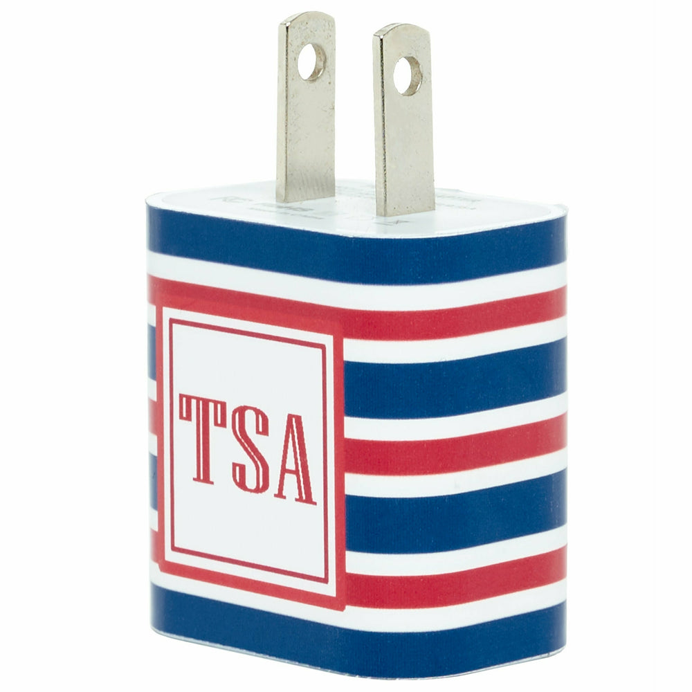 Monogram Marble Phone Charger - Classy Chargers